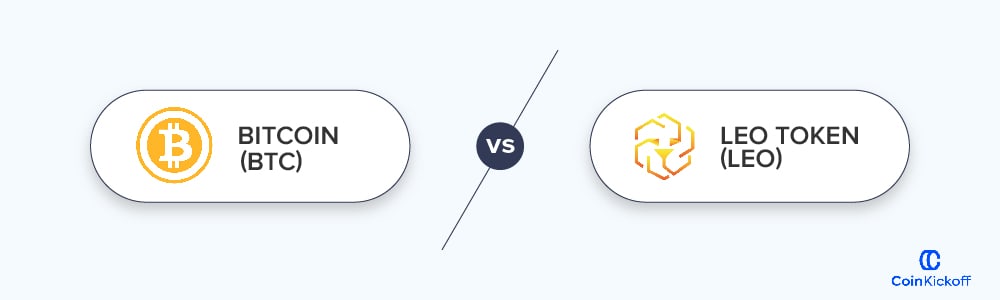 Bitcoin (BTC) frente a LEO Token (LEO)